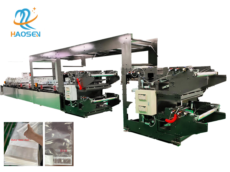 Header bag making machine for medical instruction packaging supplier ...